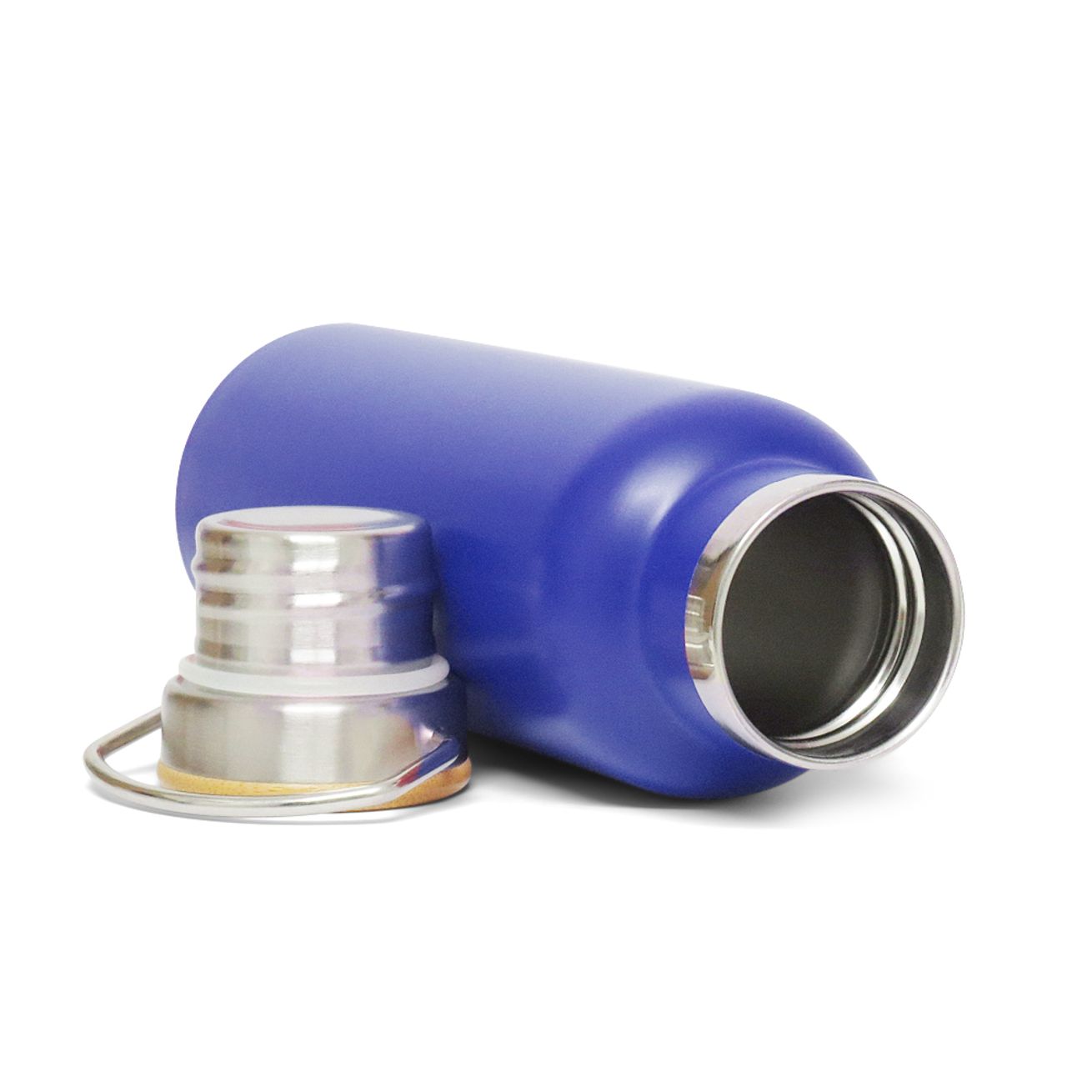 Garrafa Térmica Leiteira para Laser em Aço Inox Matte Azul com Parede ...