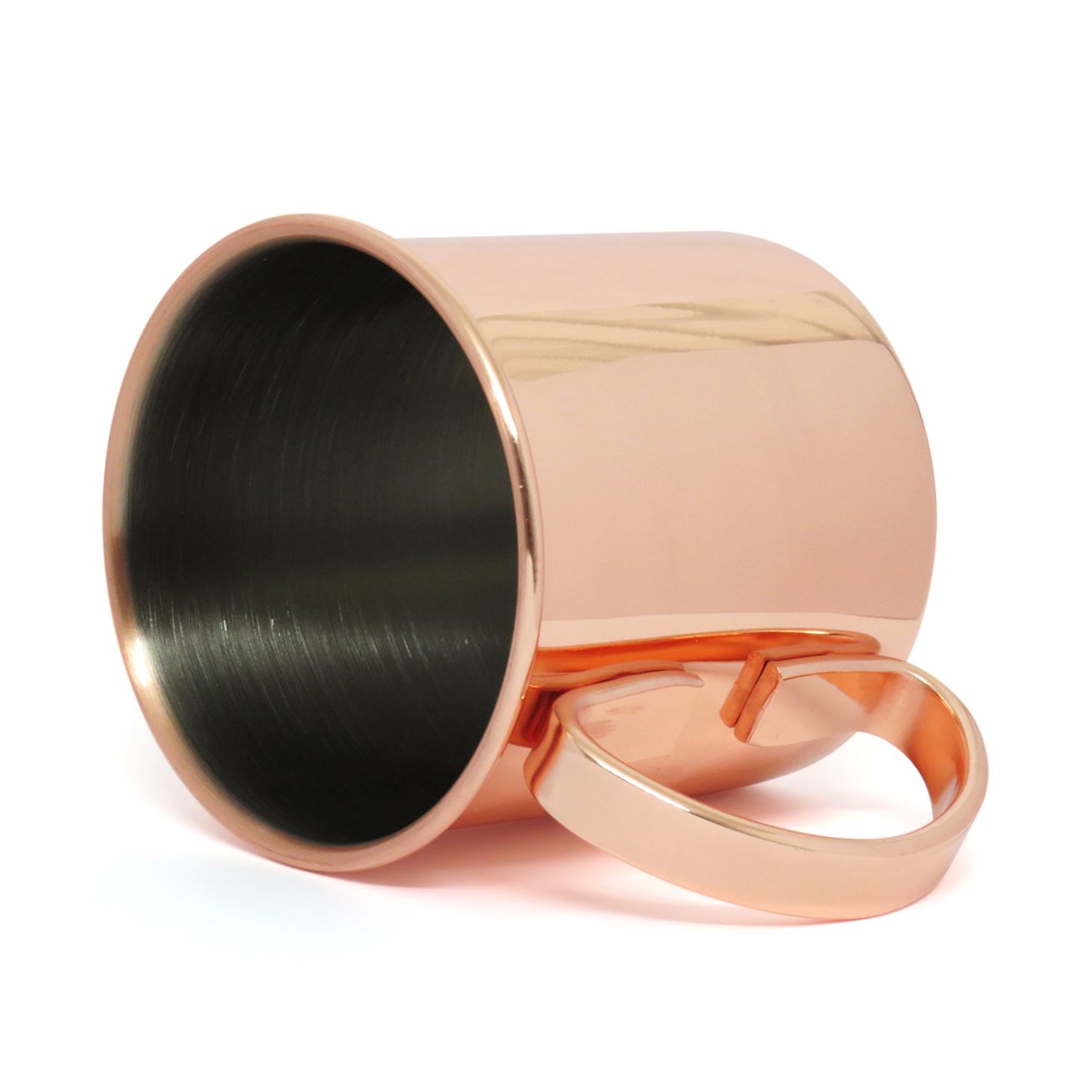 Caneca de Inox para Sublimação Moscow Mule Alça Chata - 400ml - SOCD